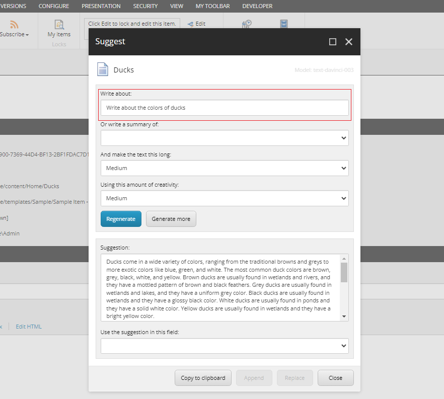 Integrating Sitecore with Generative AI and ChatGPT – C# and Sitecore Integrating Sitecore with Generative AI and ChatGPT – C# and Sitecore