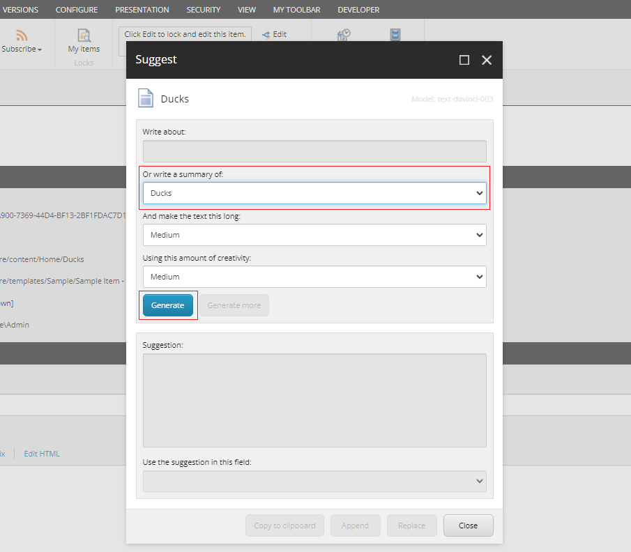 Integrating Sitecore with Generative AI and ChatGPT – C# and Sitecore Integrating Sitecore with Generative AI and ChatGPT – C# and Sitecore