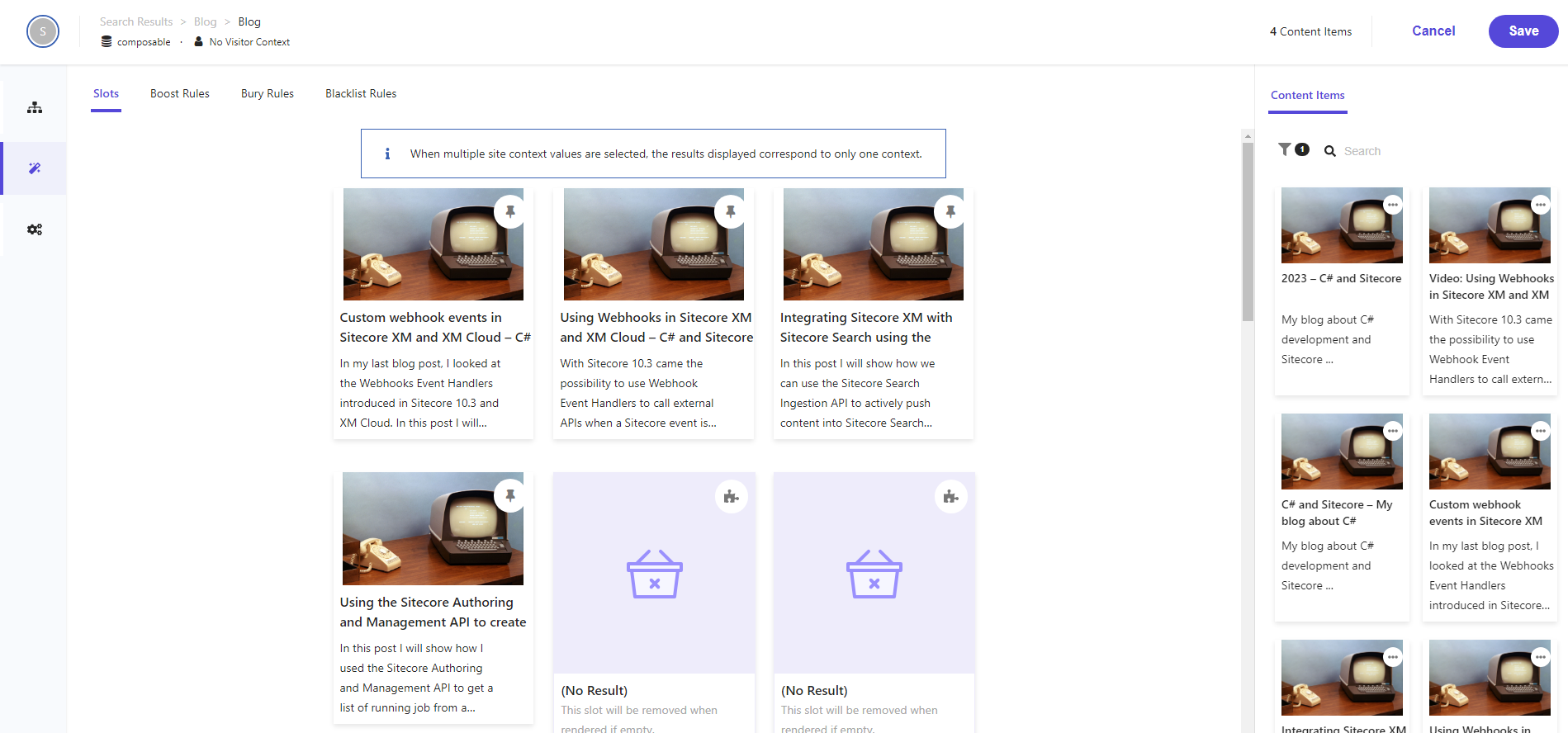 Using rules and synonyms in Sitecore Search – C# and Sitecore